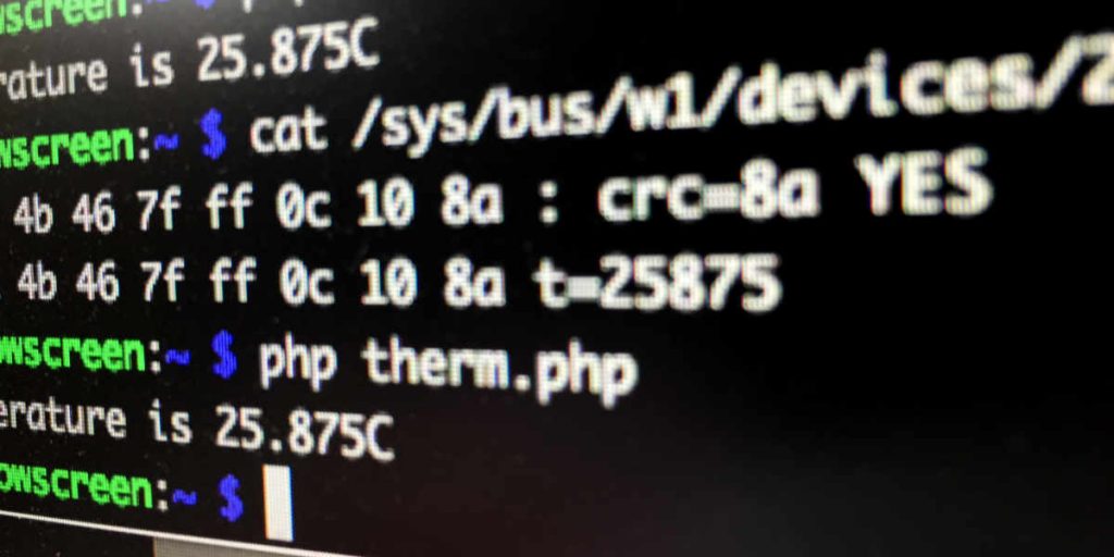 Reading a temperature sensor using PHP on a Raspberry Pi - Robert Price